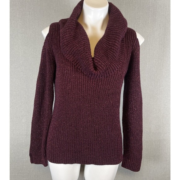 Boston Proper | Sweaters | Boston Proper Cold Shoulder Ribbed Sweater ...